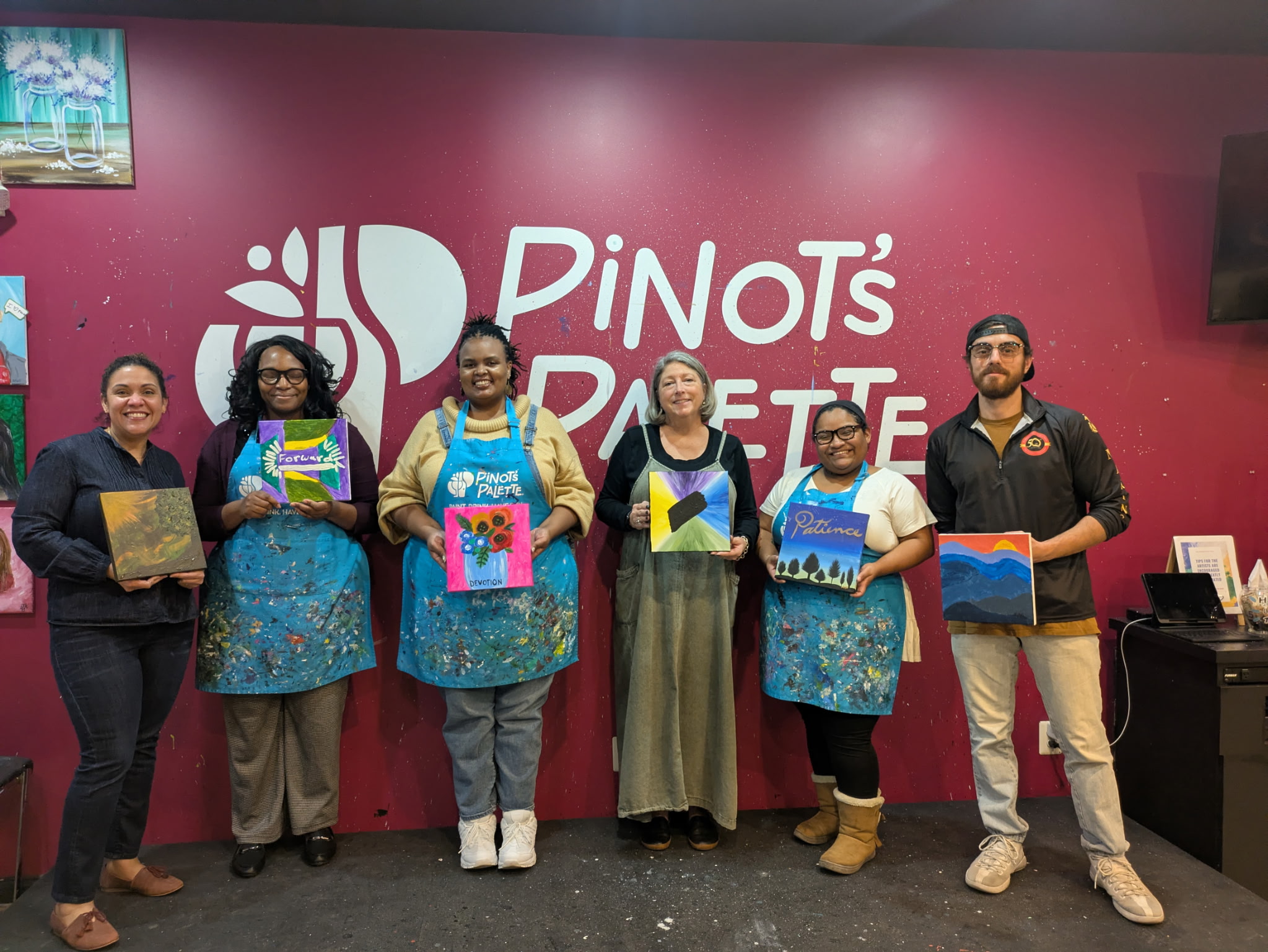 Painting Purpose That Connects Us - One Word at Pinot's Palette Dulles ...